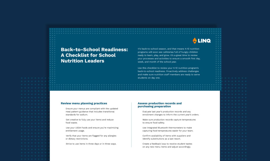 Back-to-School Readiness: A Checklist for School Nutrition Leaders ...