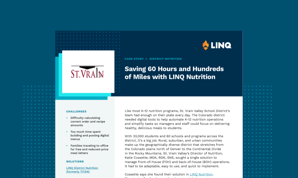 LINQ Nutrition - LINQ | K‑12 Software